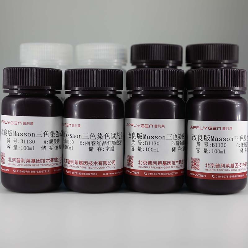 改良版Masson三色染色试剂盒 Modified Masson's Trichrome Stain Kit B1130_北京普利莱基因技术有限公司